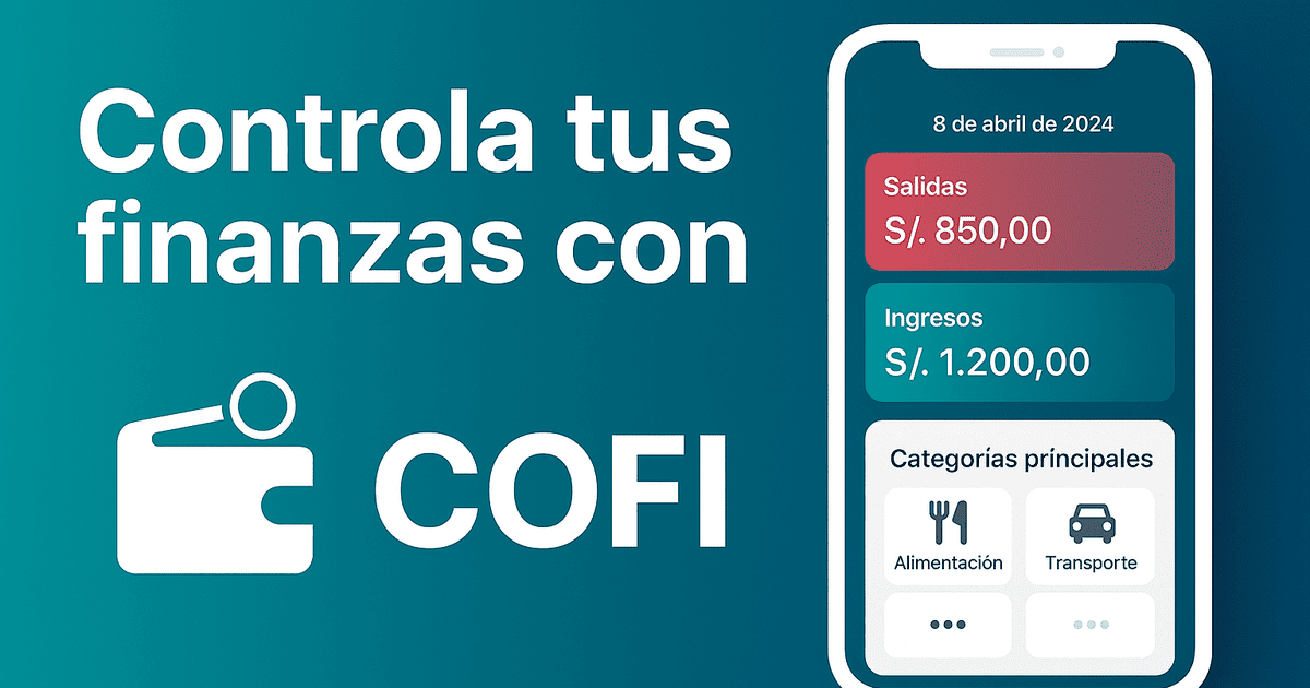 COFI — Control Financiero Personal | Registra Gastos e Ingresos